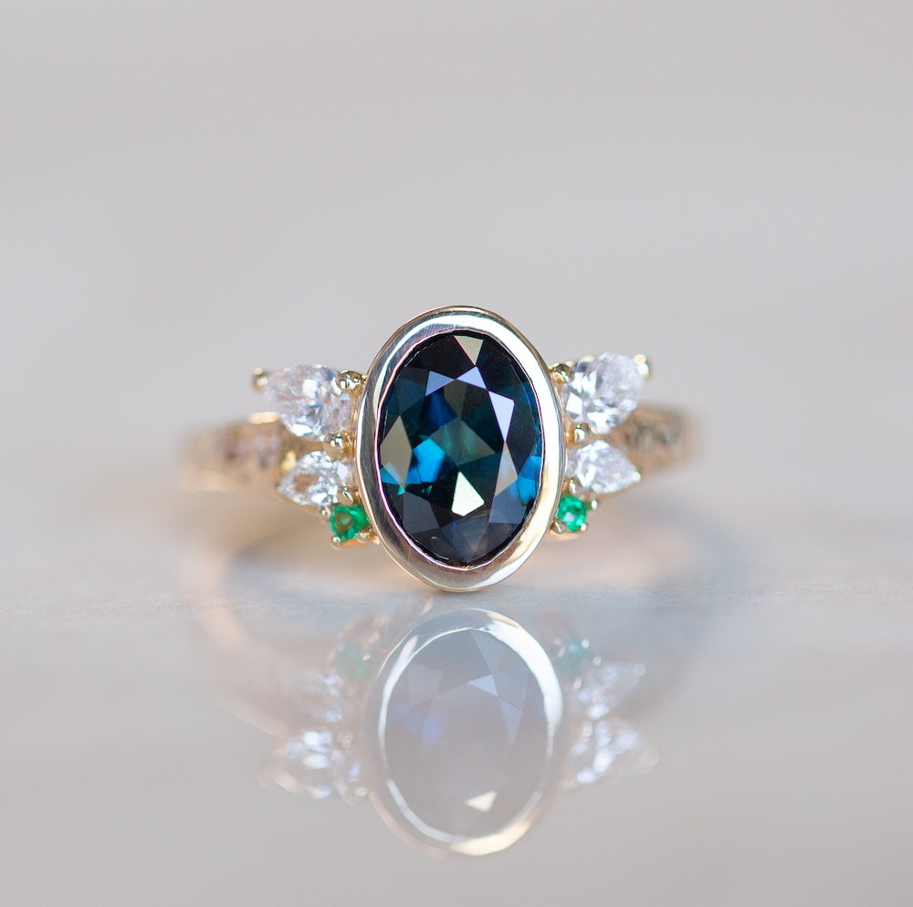 1.49ct Sapphire & Diamond Ring | Brielle – Violet Gray Design