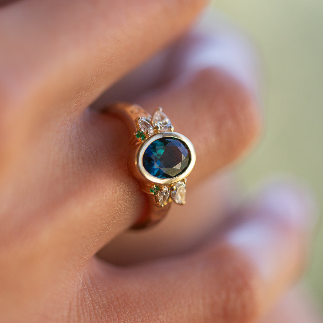 Coloured Gemstone Rings – Violet Gray Design